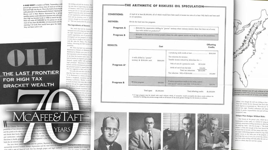 Firm Flashbacks - McAfee & Taft Firm History