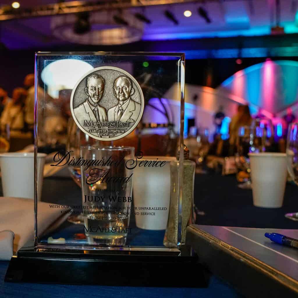 Judy Webb: A Lifetime of Service - McAfee & Taft Firm History